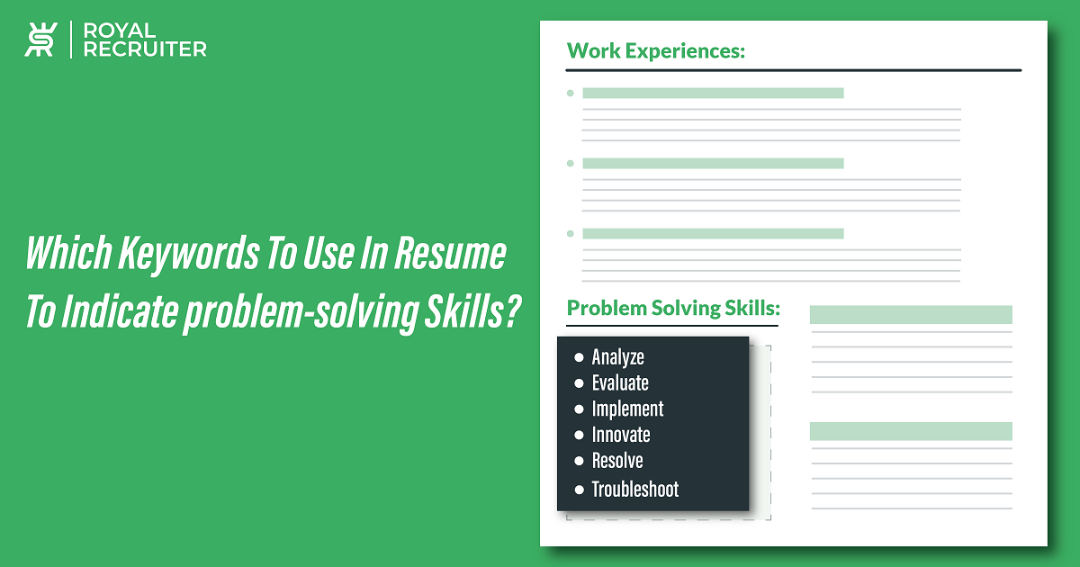 What Are Problem-Solving Skills On Resume? - Royal Recruiter